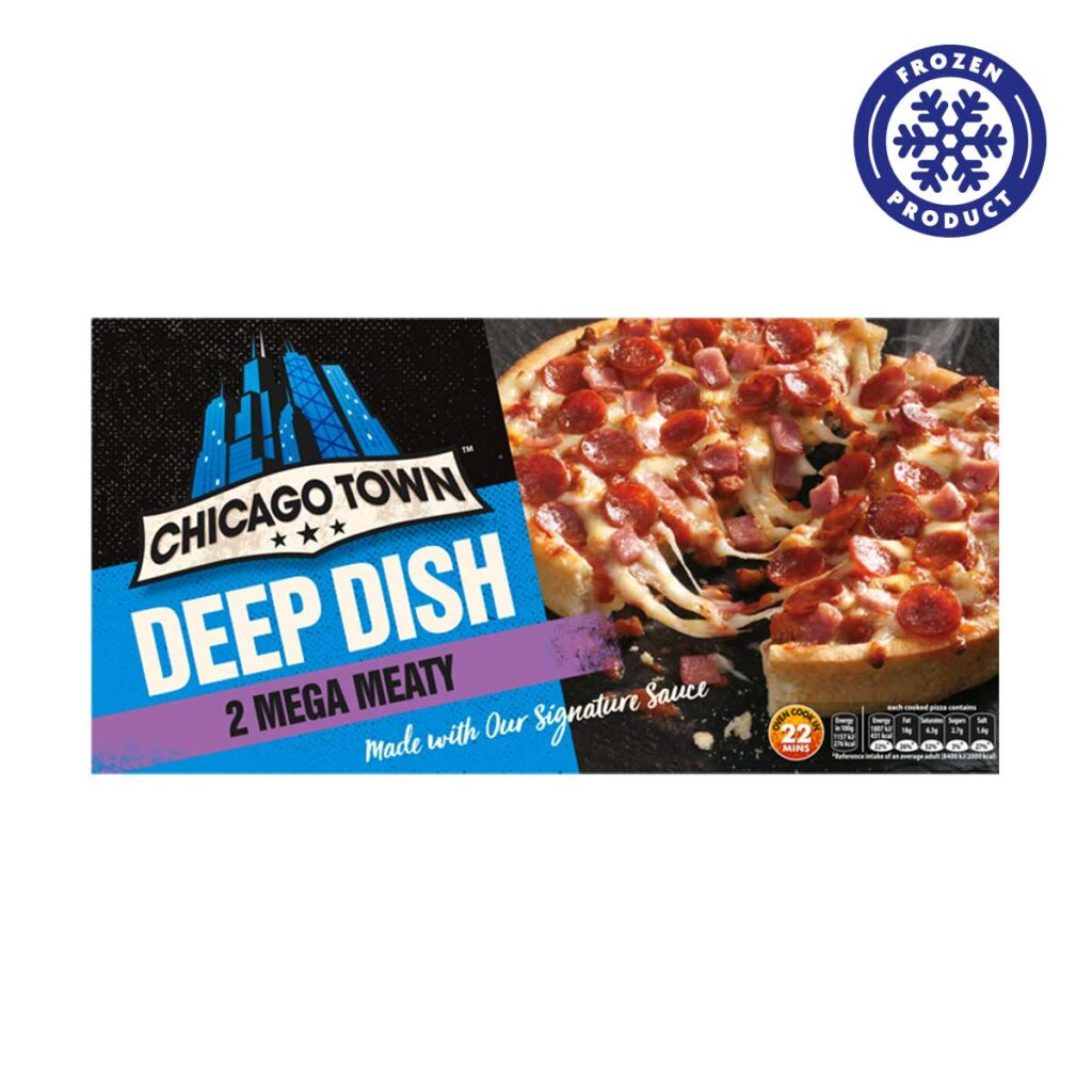 Chicago Town 2 Deep Dish Mega Meaty 320g | Heron Foods Chicago Town 2 Deep Dish Mega Meaty 320g | Heron Foods