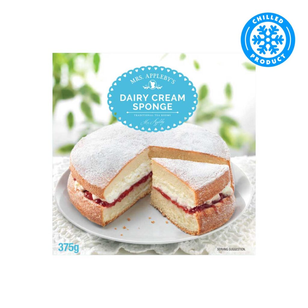 Mrs. Appleby's Dairy Cream Sponge 345g | Heron Foods