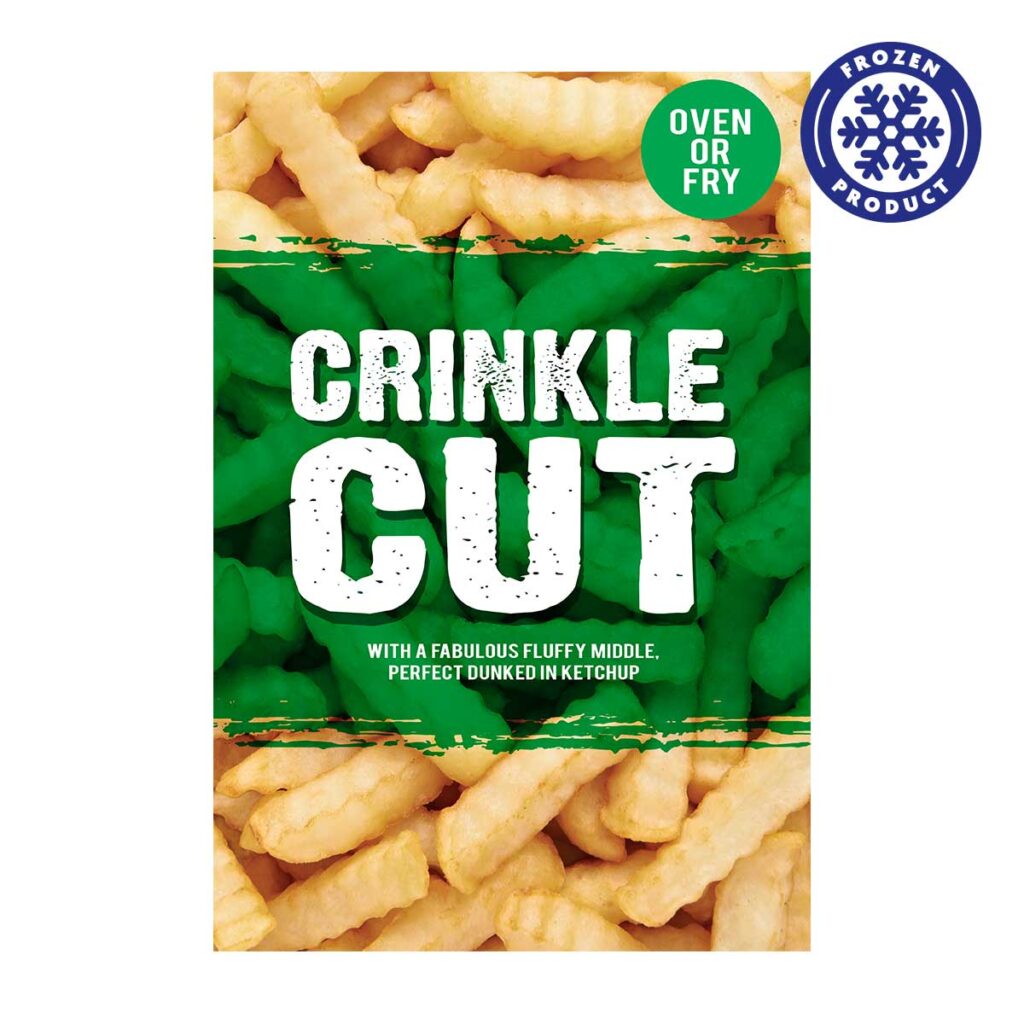Crinkle Cut Chips 1.1kg | Heron Foods